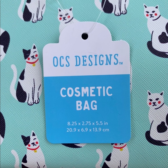 ocs designs | Bags | Ocs Designs Cat Print Cosmetic Bag For Makeup ...